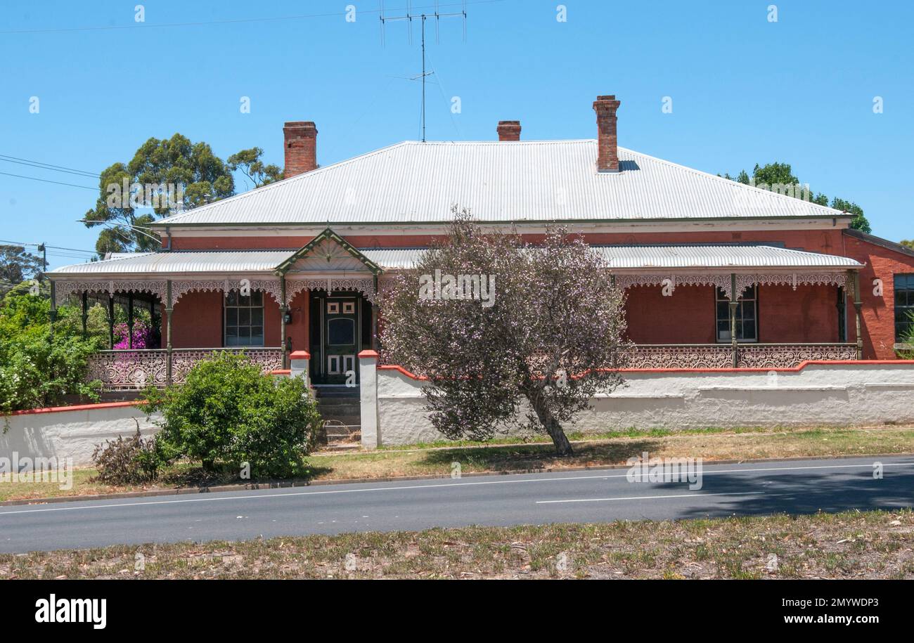 Traditional homestead, Avoca, central Victoria, Australia Stock Photo ...
