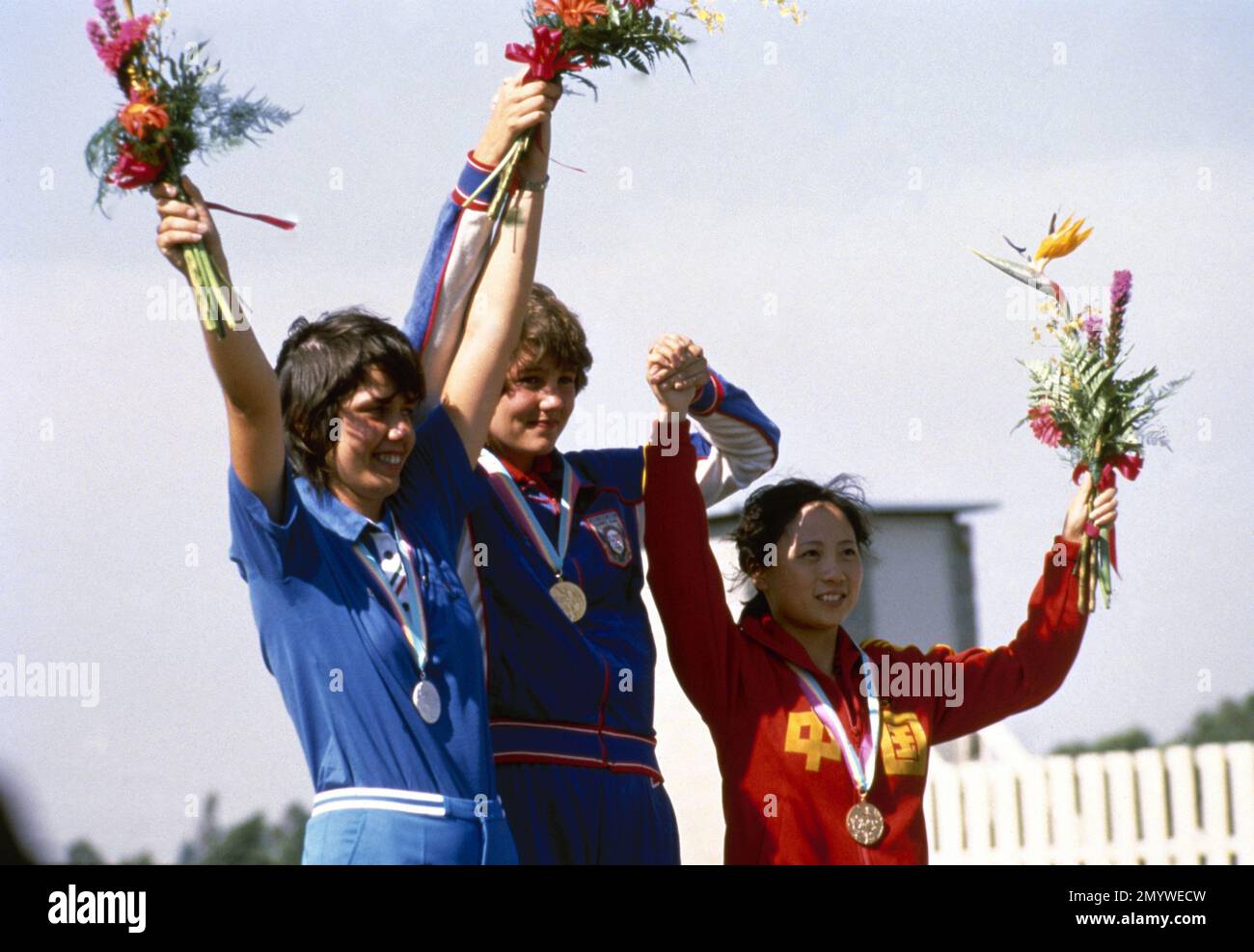 From left to right; Edith Guffer of Italy wins silver medal, Pat ...
