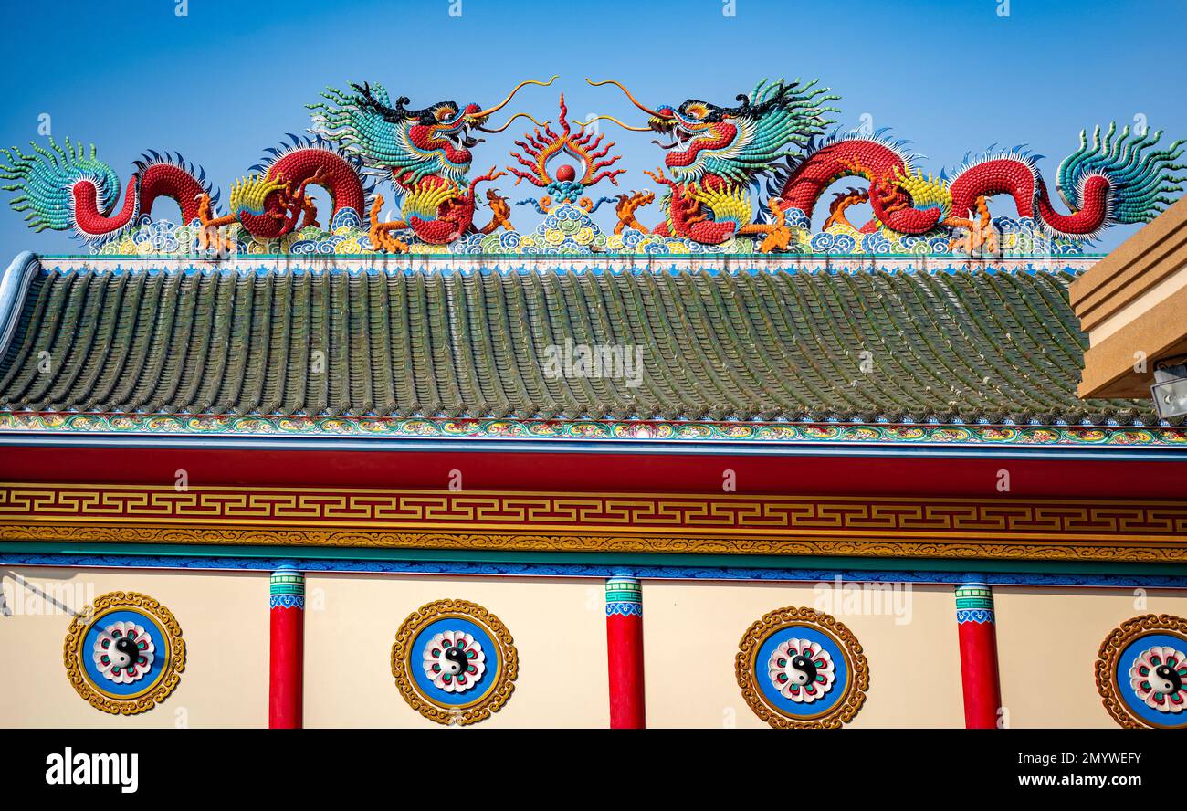 Viharn Sien, temple, landmark for tourist at Bangkok,Thailand. Most ...