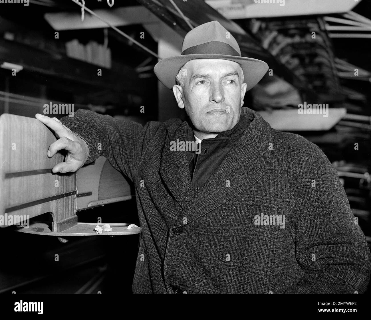 University of Washington rowing crew coach Al Ulbrickson is pictured in ...