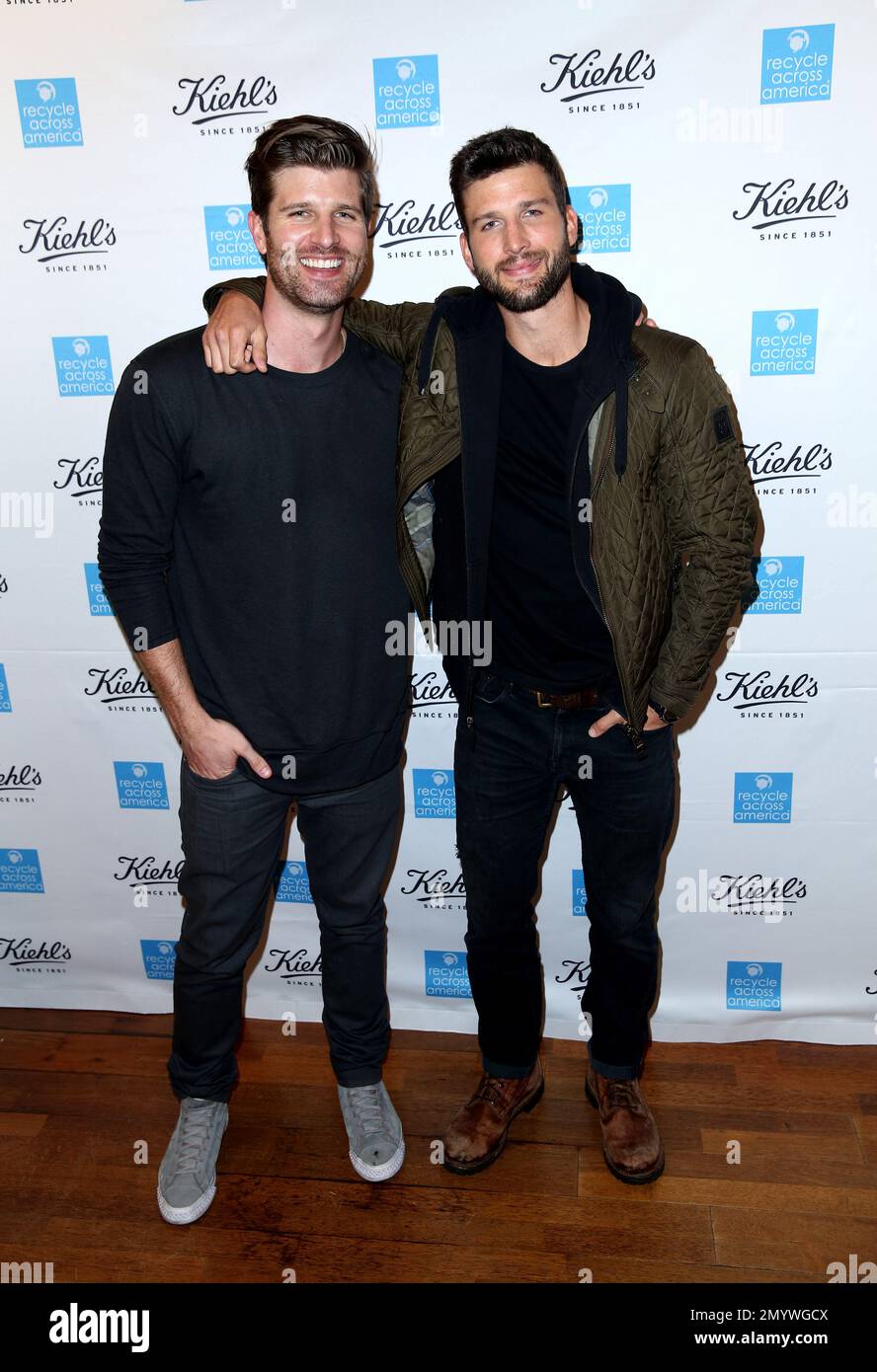 Logan McNeil, left, and Parker Young attend the Kiehl’s Earth Day ...