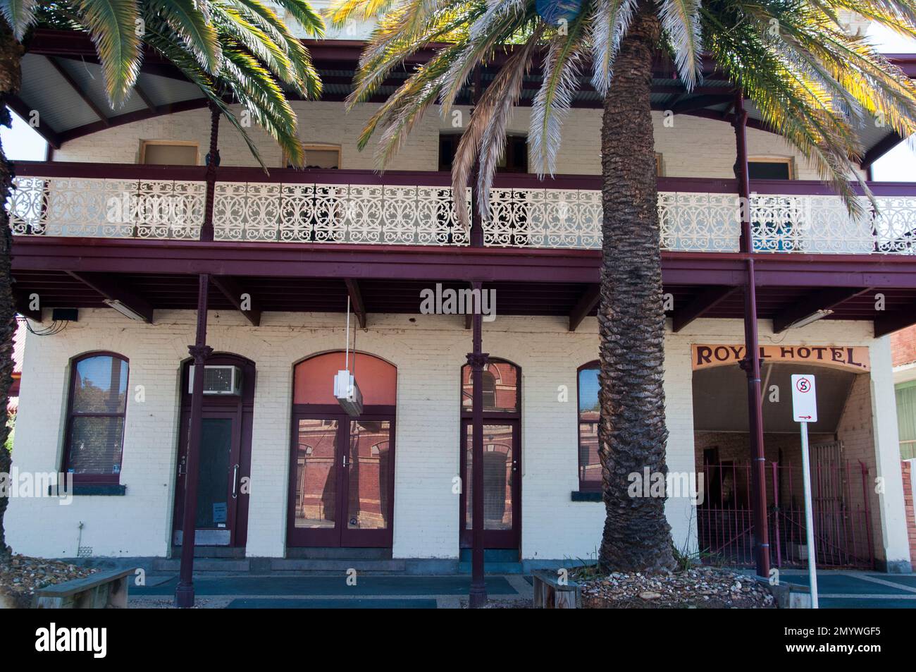 Royal Hotel at Dunolly in the Central Goldfields of Victoria, Australia ...