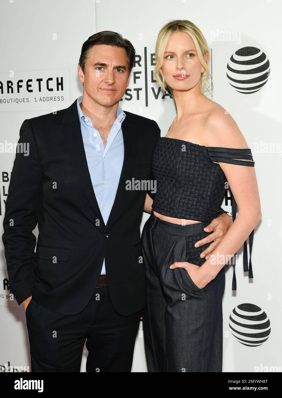 Model Karolina Kurkova and husband Archie Drury attend the Tribeca Film ...