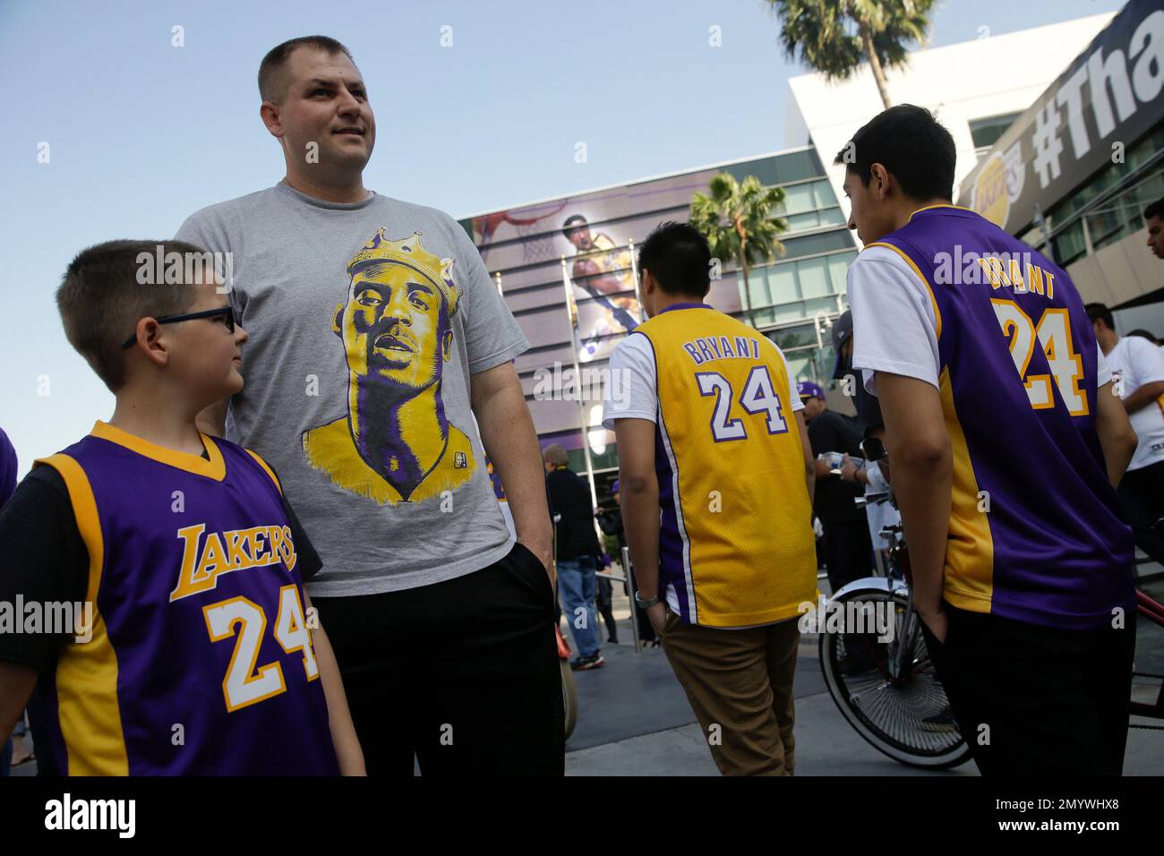 Michael Anderson Jr., left, stands next to his father, Michael, during ...