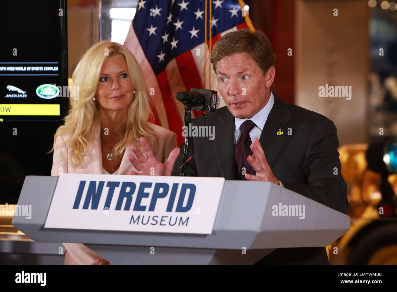 Organizing Committee Chairman Ken Fisher speaks alongside his wife Tammy Fisher at the Invictus ...
