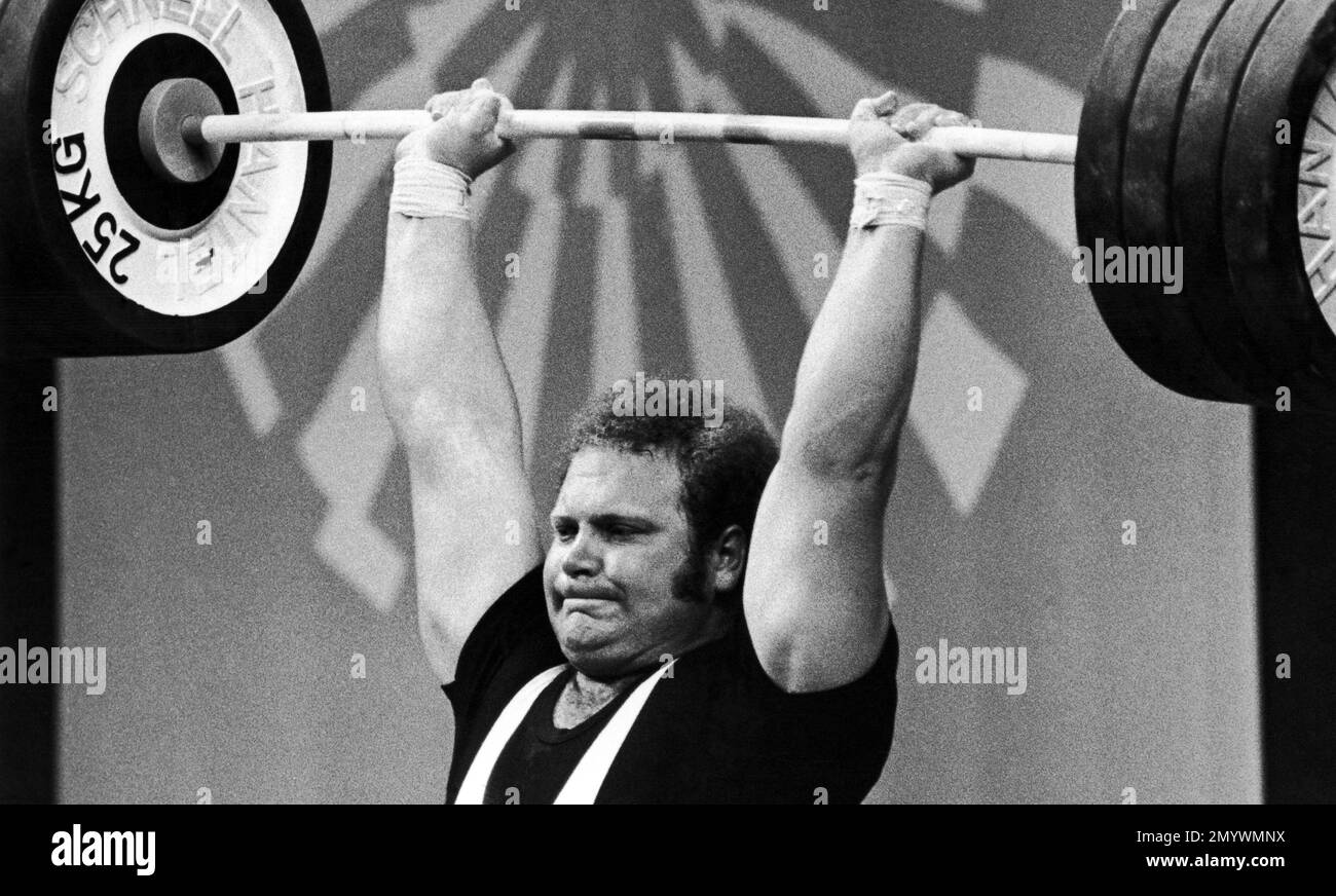Germany's weightlifter Rudolf Mang at the summer Olympics in Munich on ...