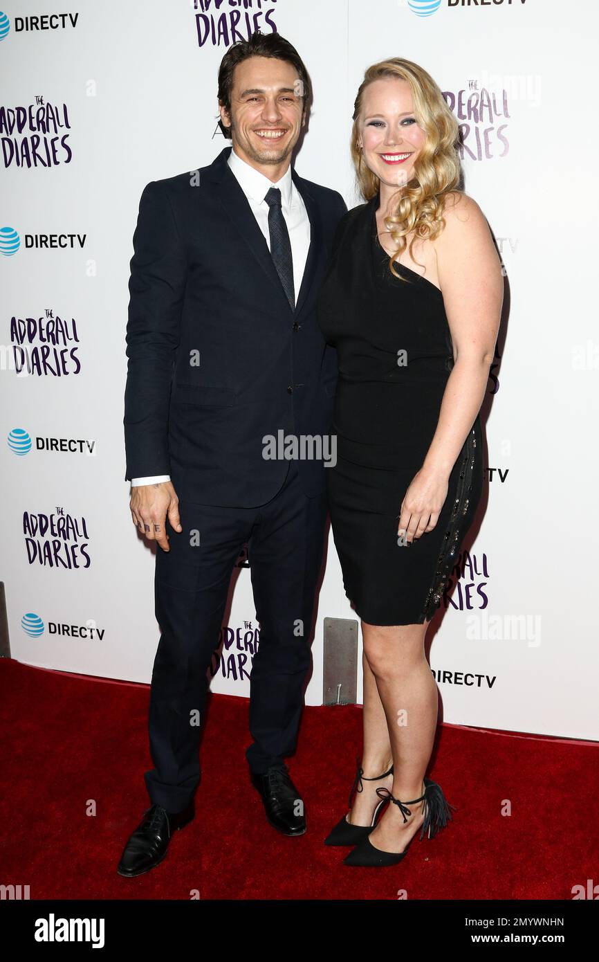 James Franco, left, and Pamela Romanowsky attend the LA Premiere of ...