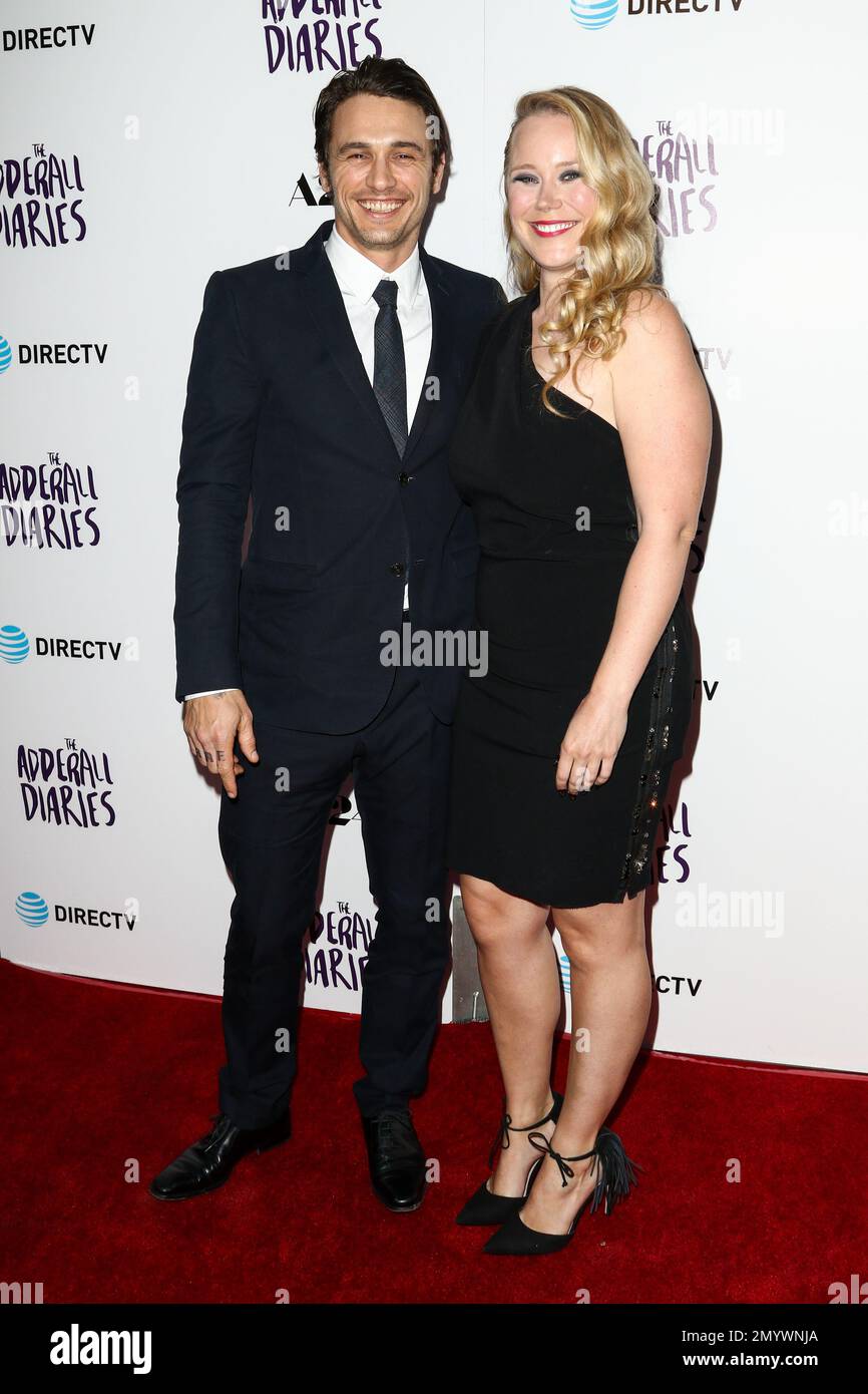 James Franco, left, and Pamela Romanowsky attend the LA Premiere of ...