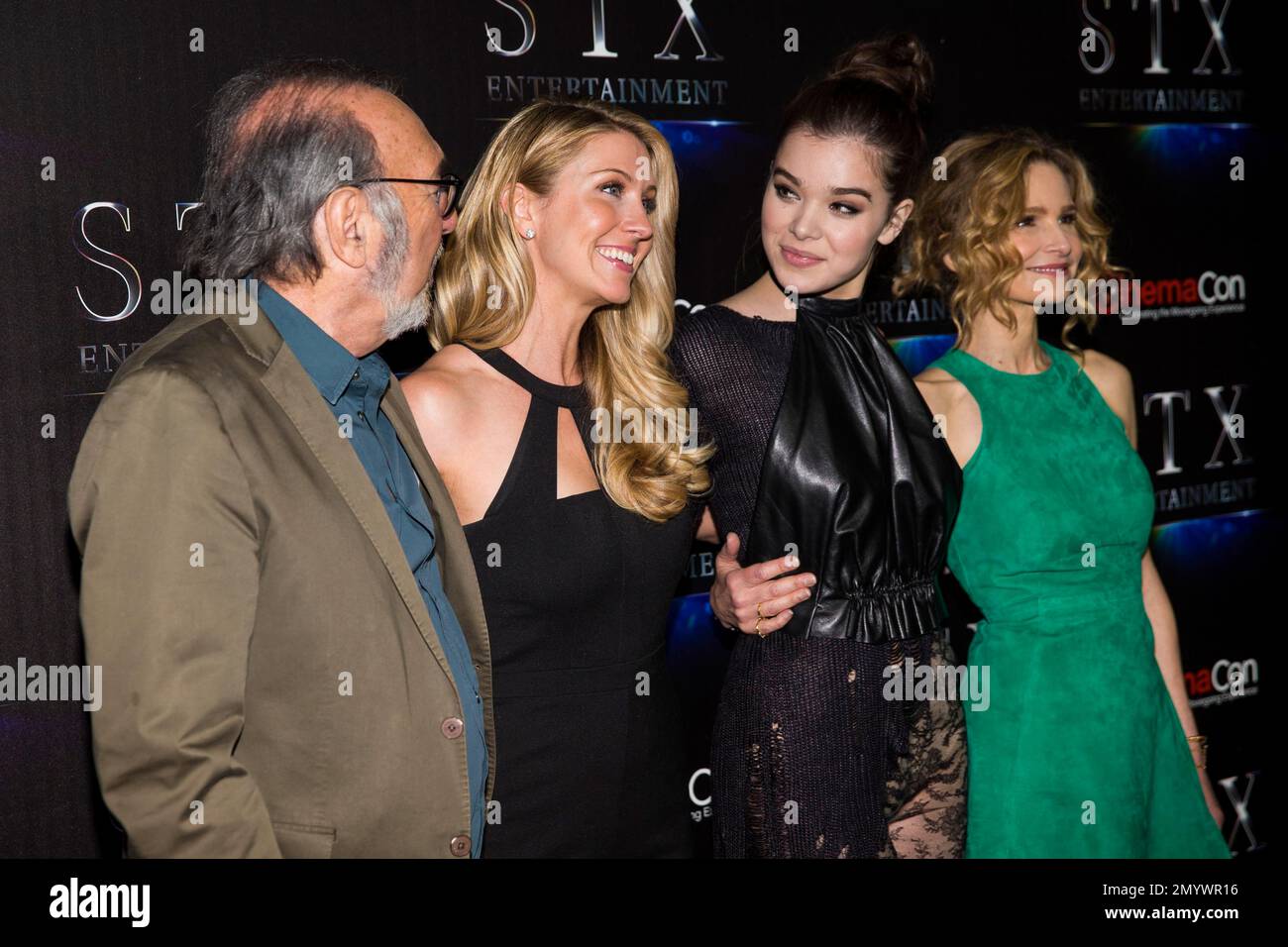 James L. Brooks, from left, Kelly Fremon Craig, Hailee Stienfeld, and ...