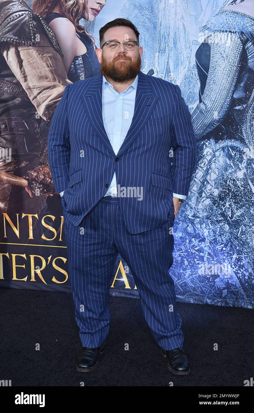 Nick Frost arrives at the LA Premiere of "The Huntsman: Winter's War ...