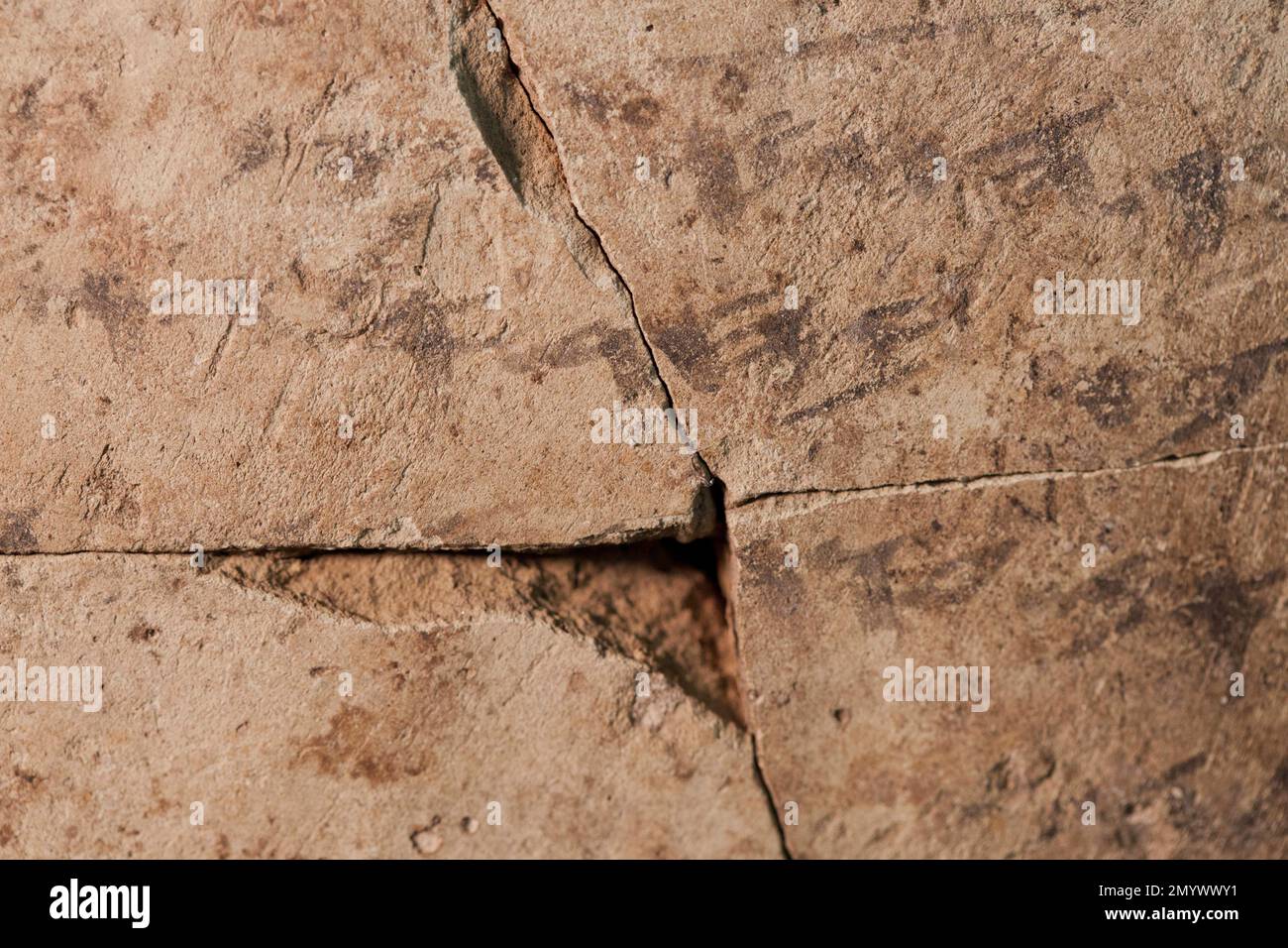 Letters inscribed on pottery, known as ostracons, which were unearthed ...