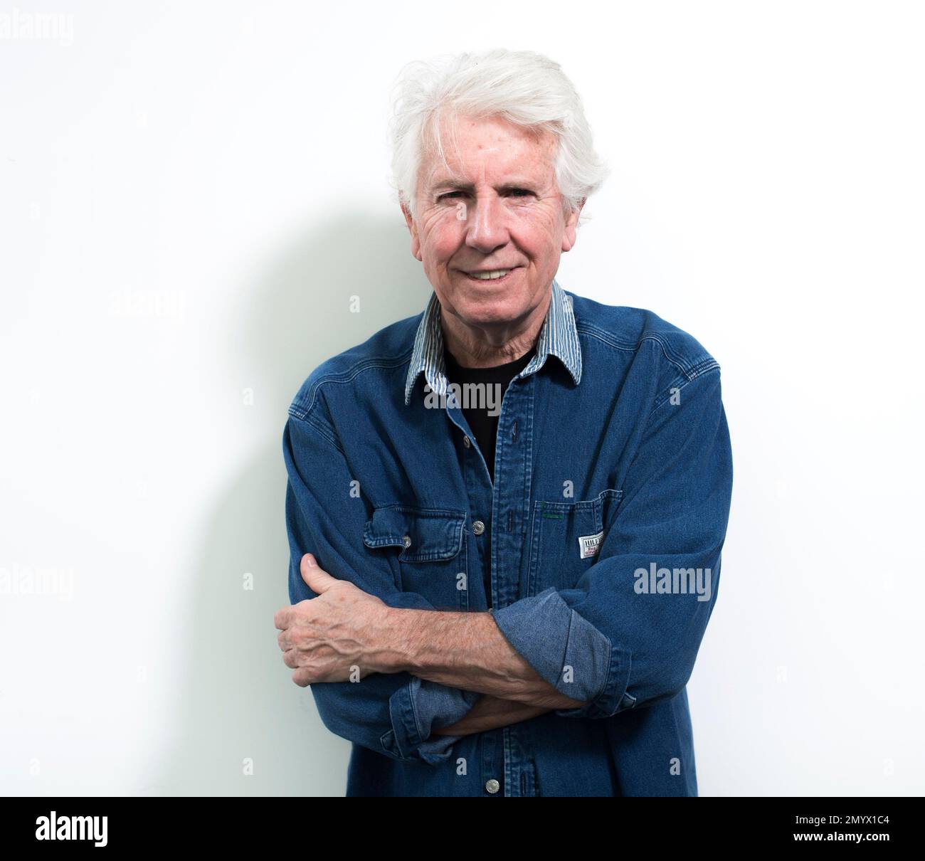 In this Thursday, Feb. 25, 2016 photo, Graham Nash poses for a portrait ...