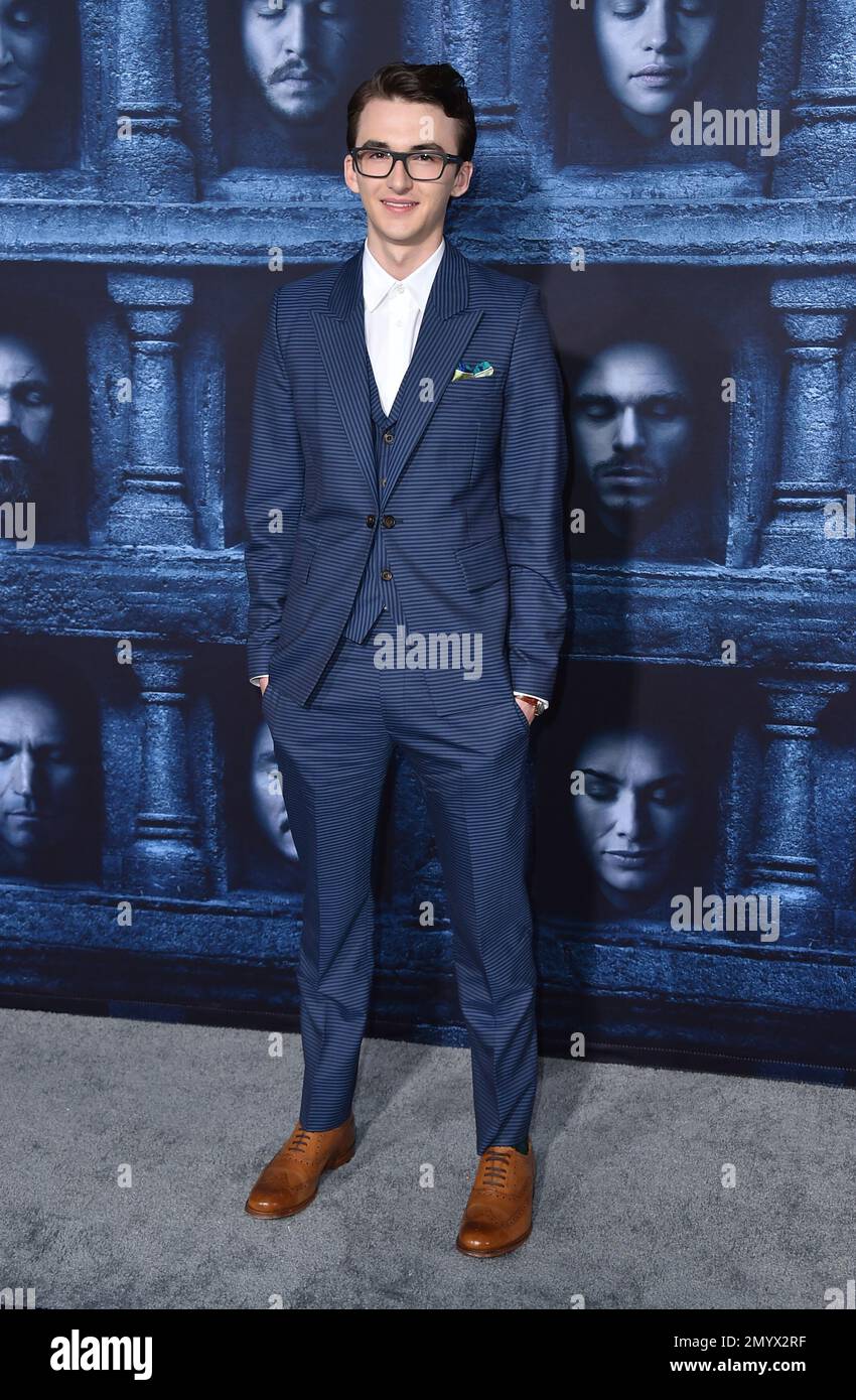 Isaac Hempstead Wright attends the season six premiere of "Game Of ...