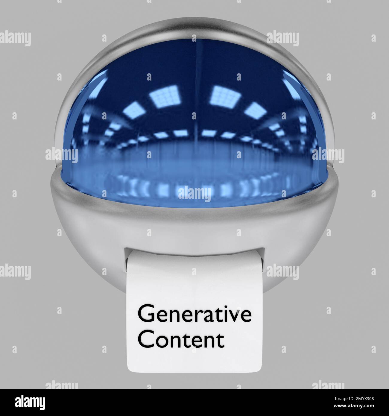 3D illustration of a message printed on a paper extracting out of a ...