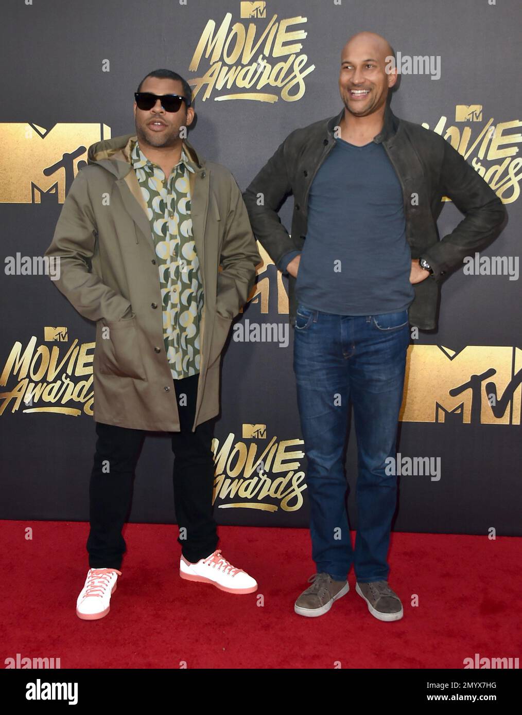Keegan-Michael Key, left, and Jordan Peele, aka Key & Peele, arrive at ...