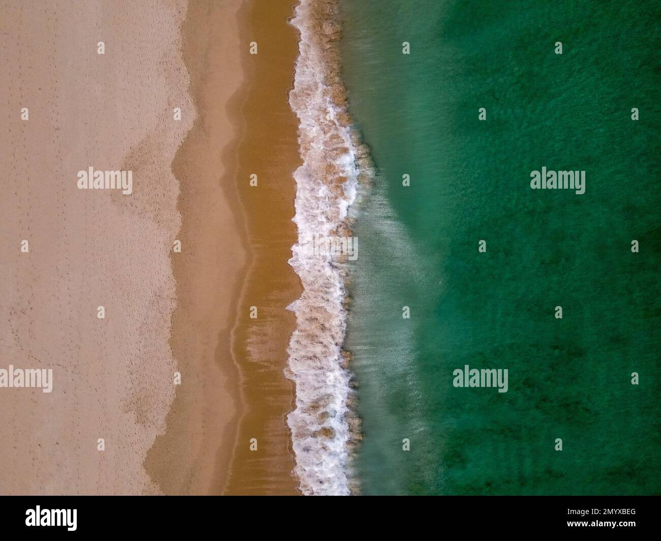 Drone view sandy coastal beach hi-res stock photography and images - Alamy