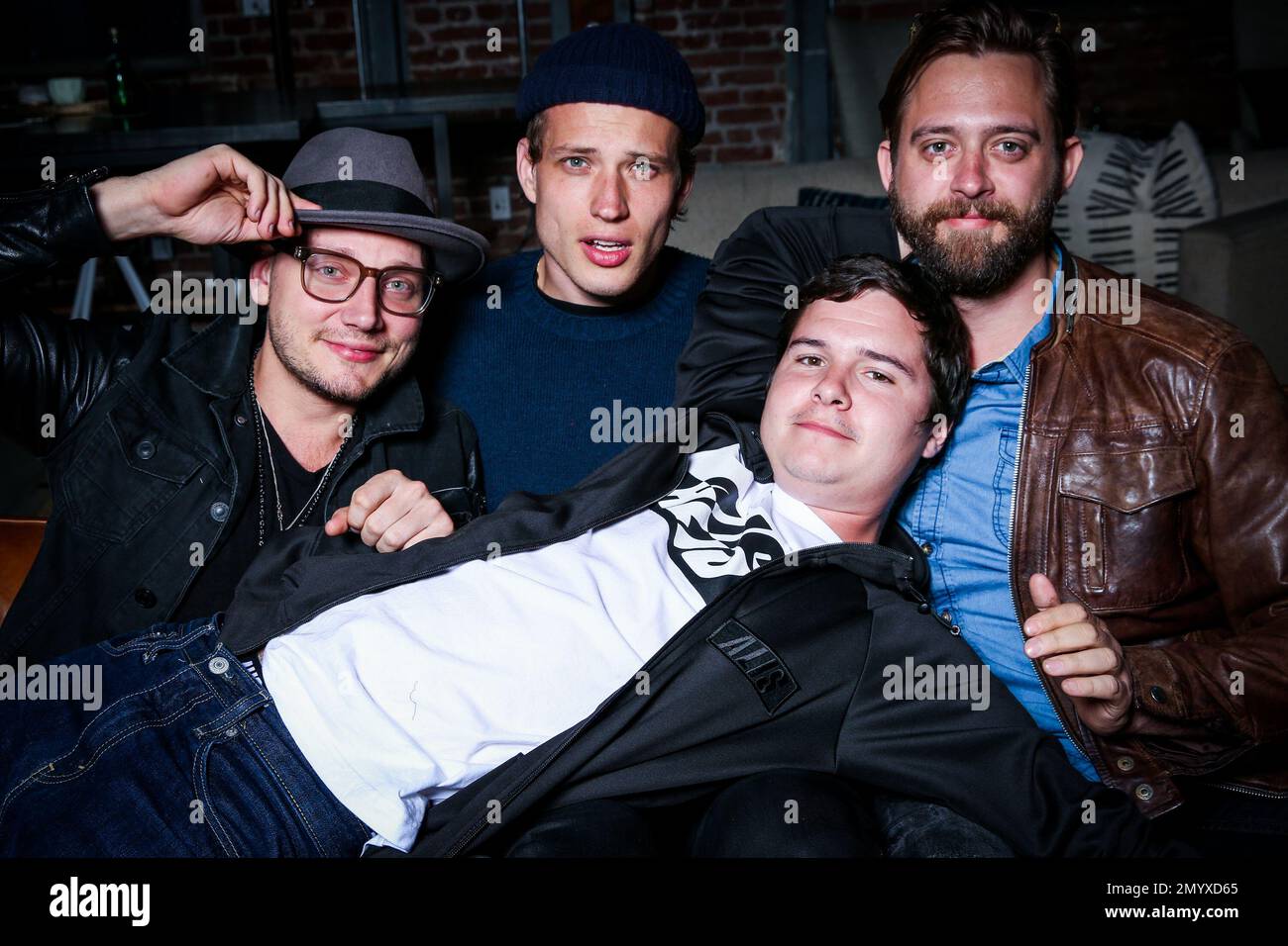 In this March 30, 2016 photo, Mark Falgren, from left, Magnus Larsson ...