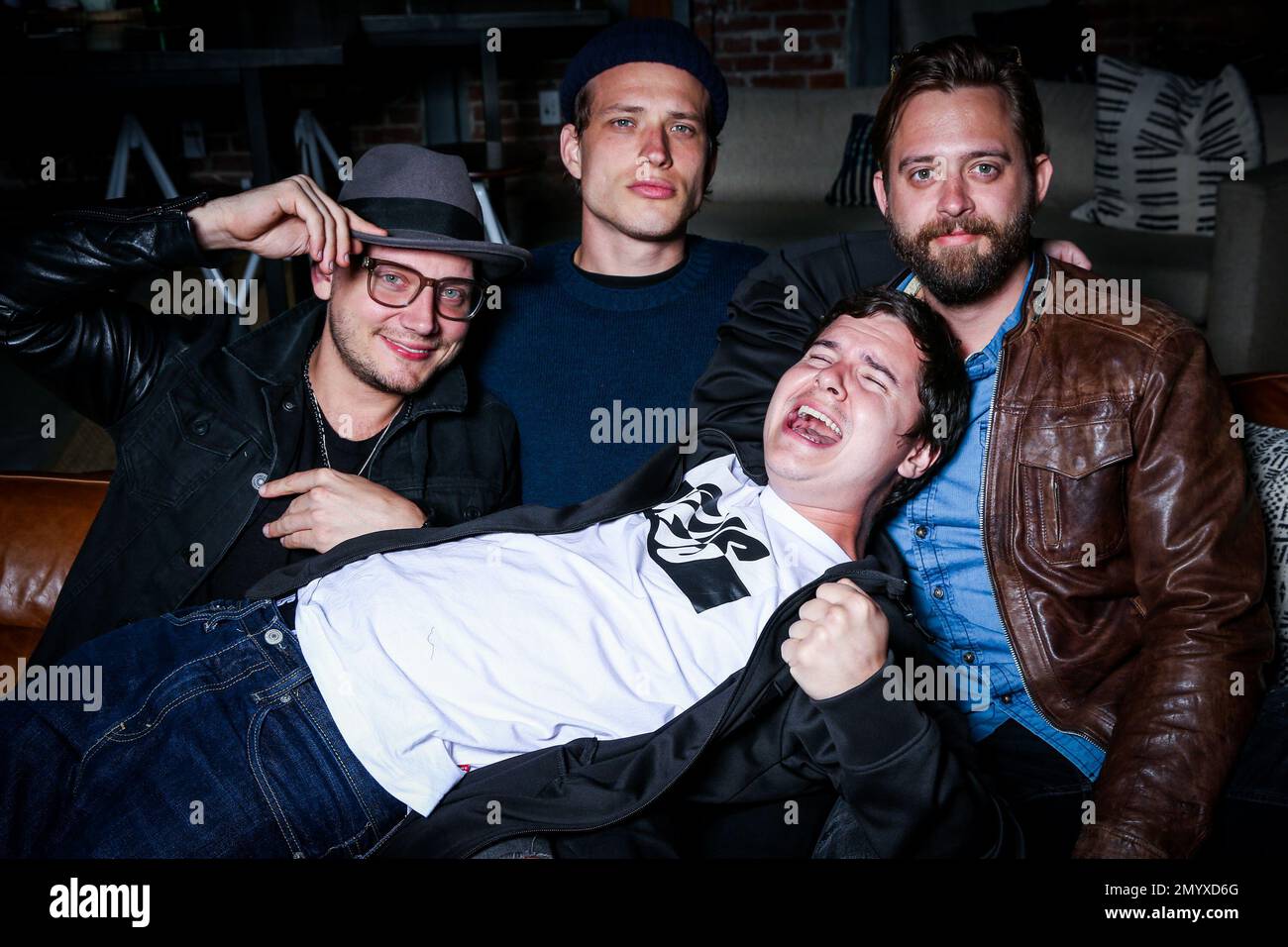 In this March 30, 2016 photo, Mark Falgren, from left, Magnus Larsson ...