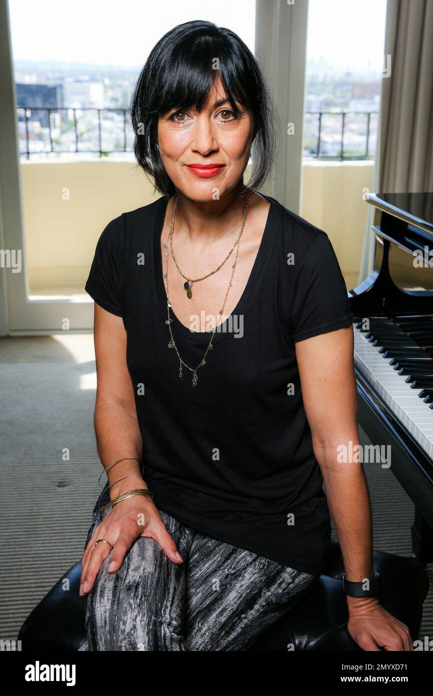In this March 22, 2016 photo, Polly Samson poses for a portrait in Los ...