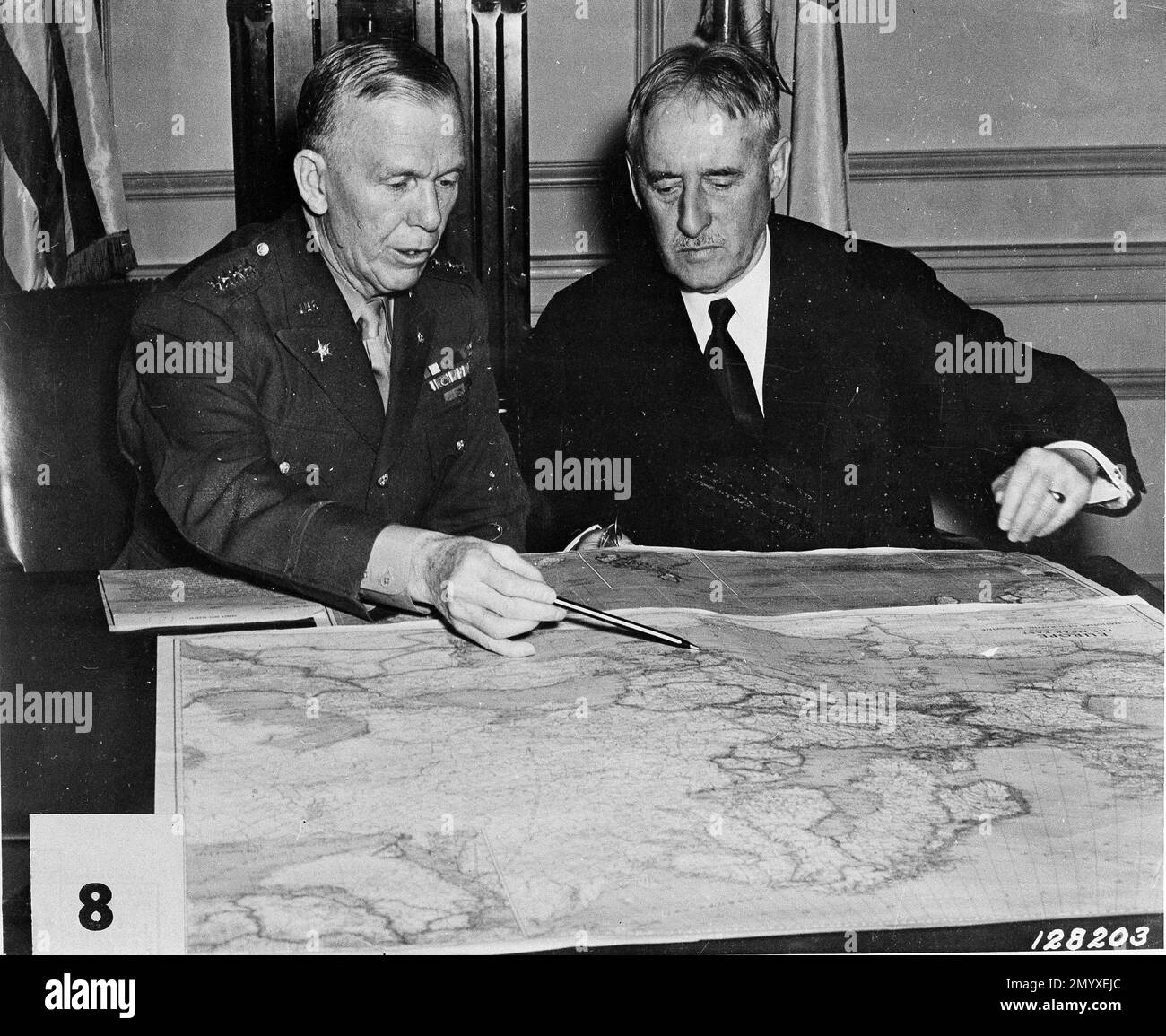 In this photo provided by the U.S. Army Signal Corps, Chief of Staff ...