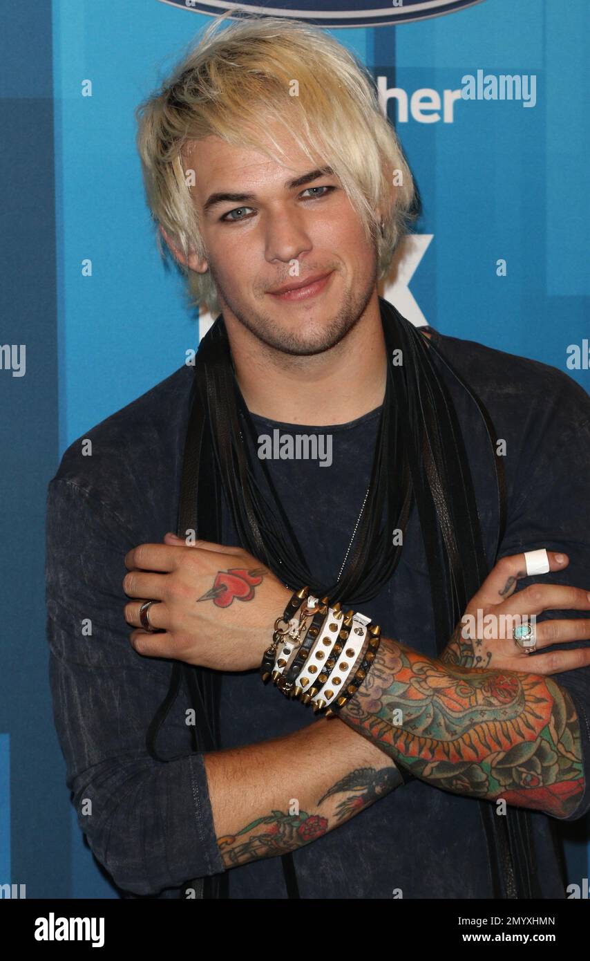 James Durbin arrives at the "American Idol" farewell season finale at ...