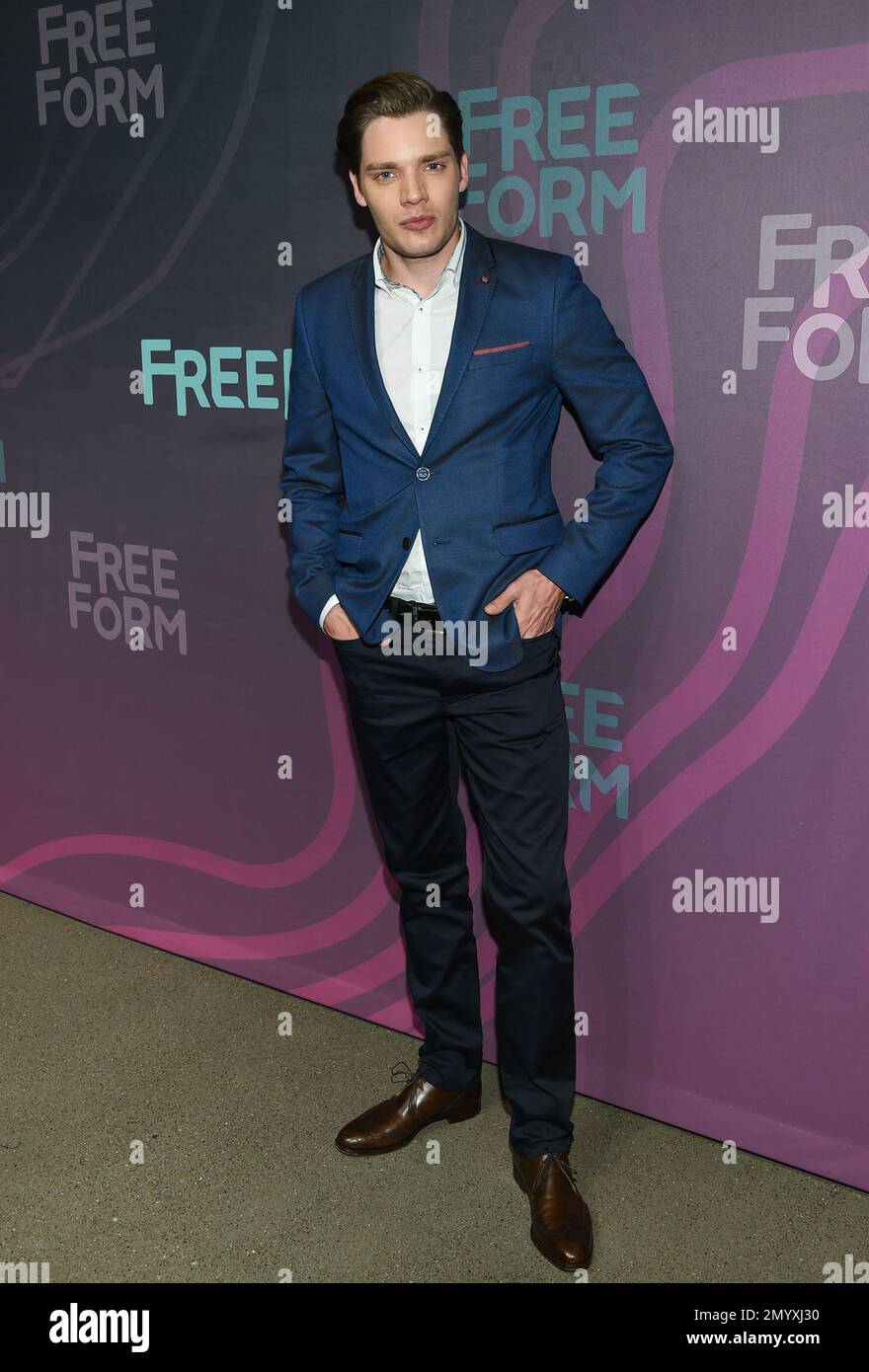 Actor Dominic Sherwood attends the ABC Freeform 2016 Upfront at Spring ...