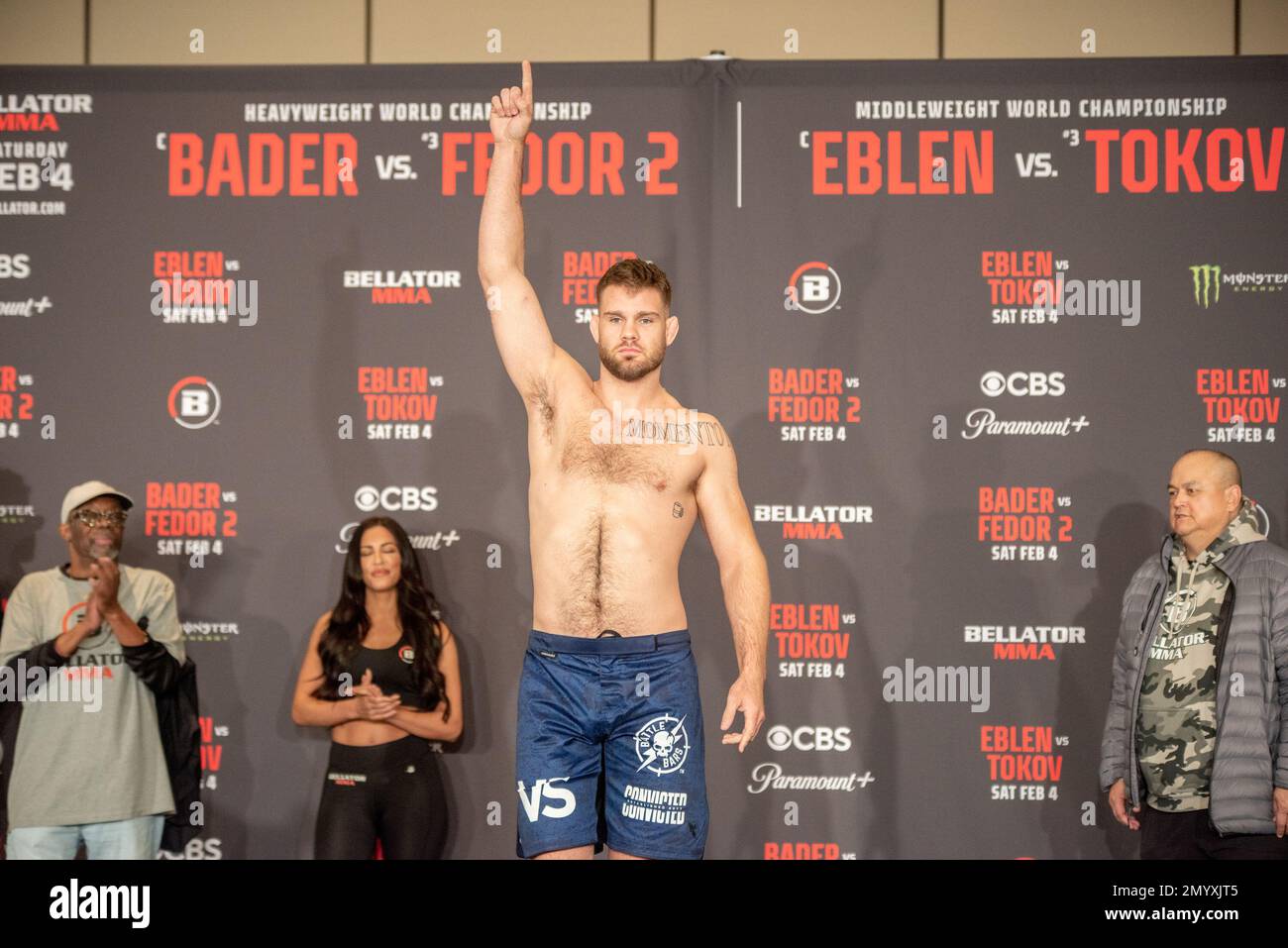 Los Angeles, California - February 3rd: Steve Mowry weighs in at 253 ...