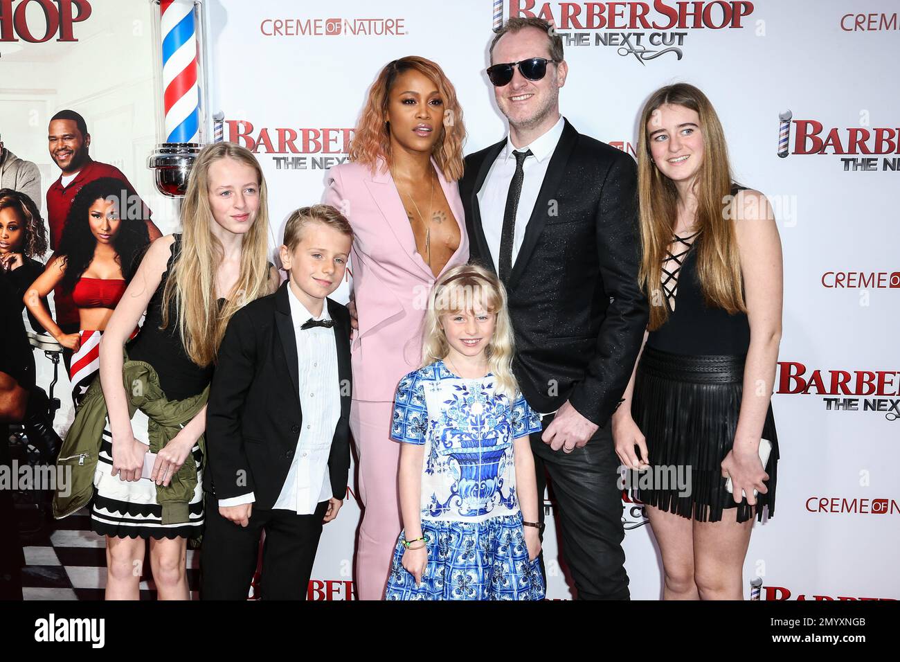 Eve, center, Maximillion Cooper and family attend the LA Premiere of ...