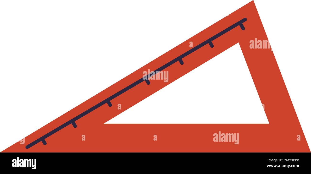 School supplies, ruler for mathematics lessons Stock Vector Image & Art ...