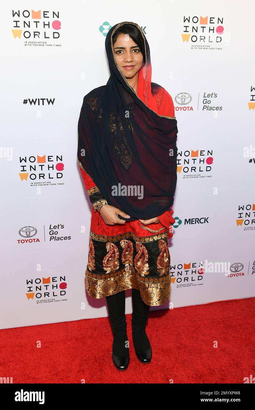 Afghan rapper and activist Sonita Alizadeh arrives at the 7th Annual ...