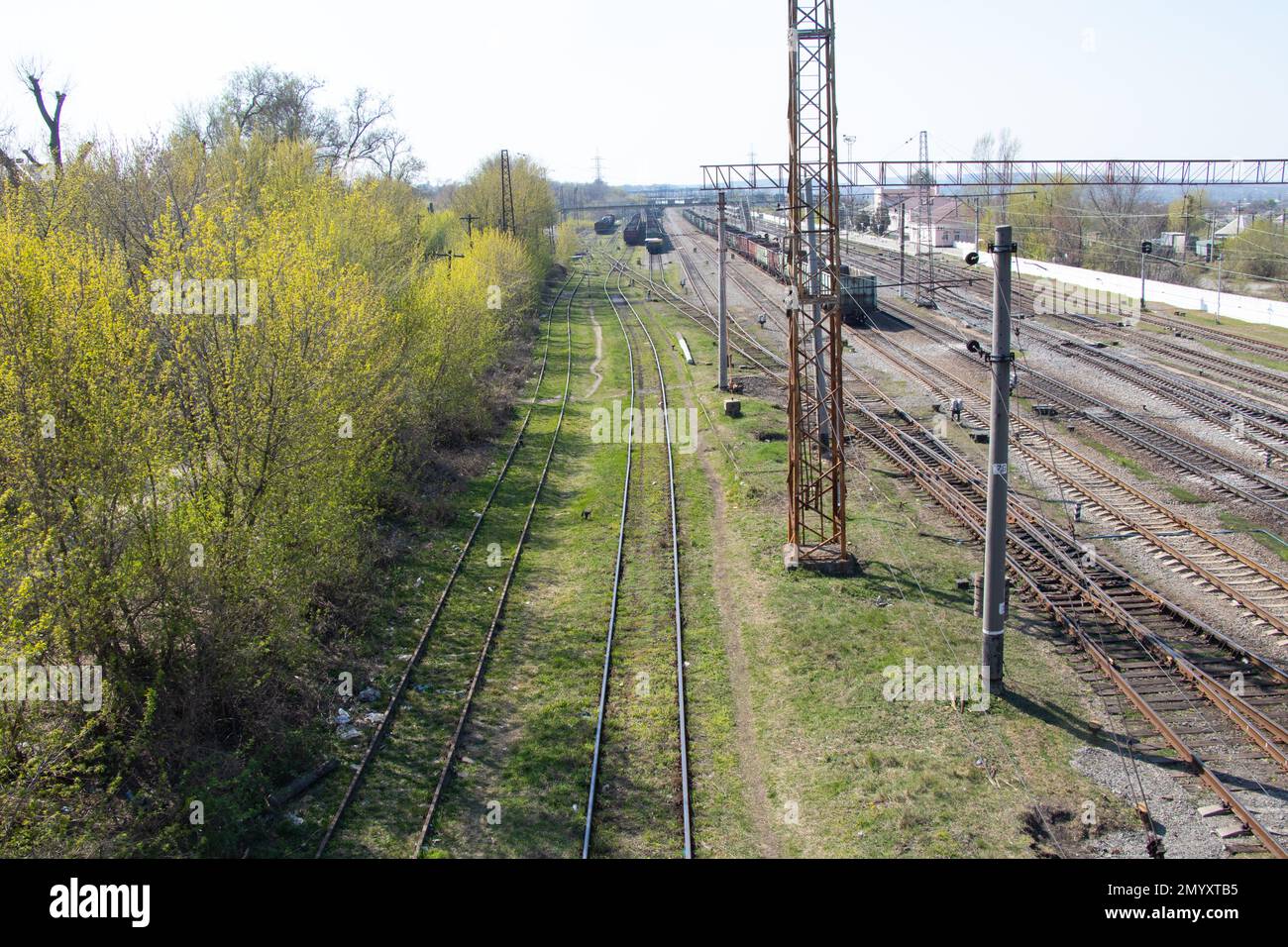 Rail tracks in ukraine hi-res stock photography and images - Alamy