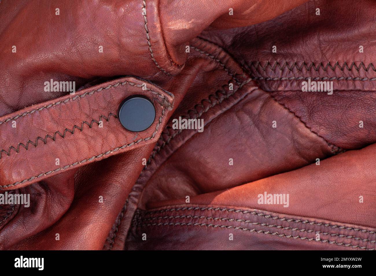 background of red leather jacket crumpled Stock Photo - Alamy