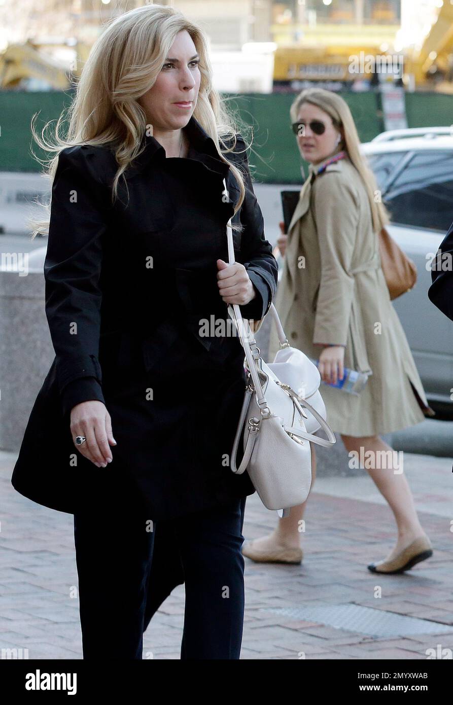 Boston Marathon bombing survivor Heather Abbott arrives at federal ...