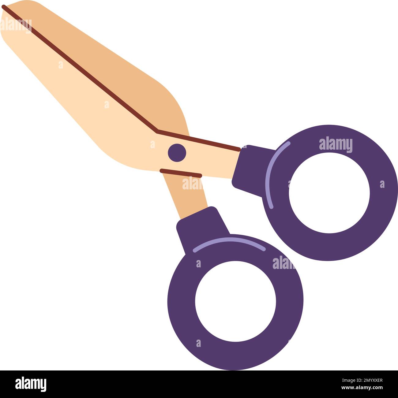 School supplies, scissors instrument for cutting Stock Vector Image ...