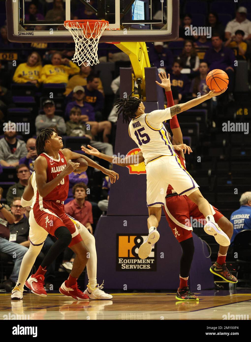 Baton Rouge, USA. 04th Feb, 2023. LSU Tigers forward Tyrell Ward (15 ...