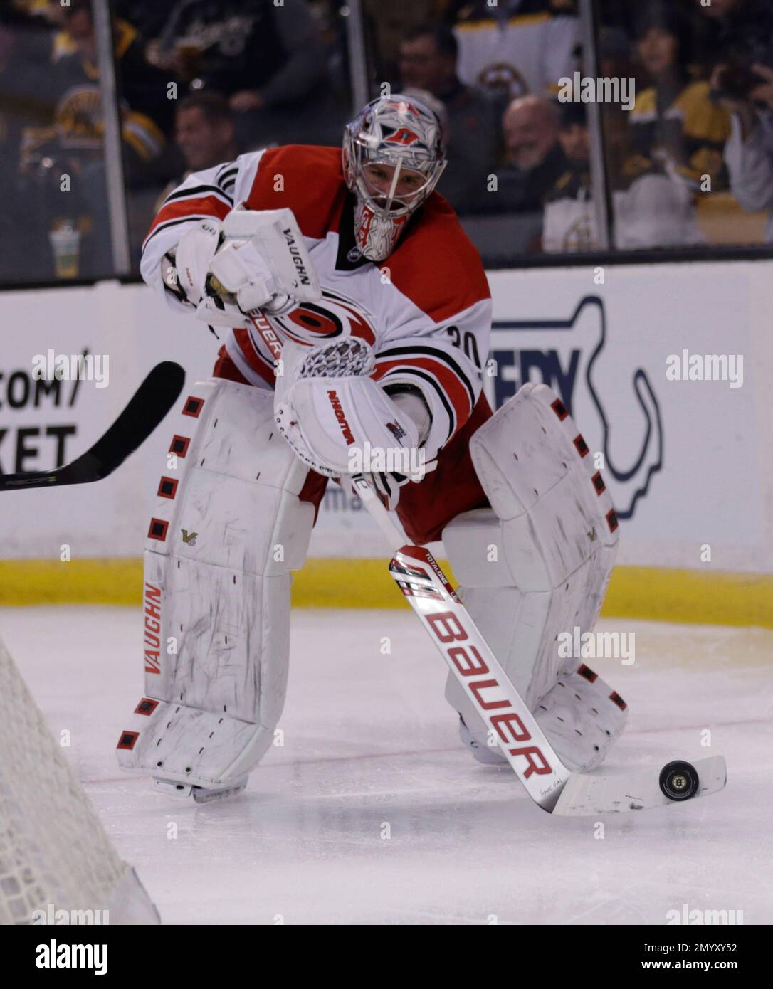 Carolina Hurricanes goalie Cam Ward (30) during the second period of an ...