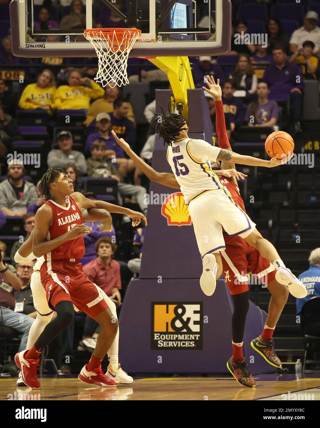 Baton Rouge, USA. 04th Feb, 2023. LSU Tigers forward Tyrell Ward (15 ...