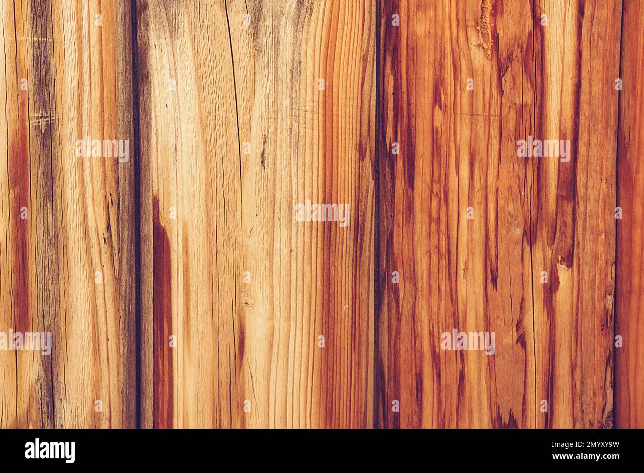 Tinted texture: a wall consisting of wooden boards Stock Photo - Alamy