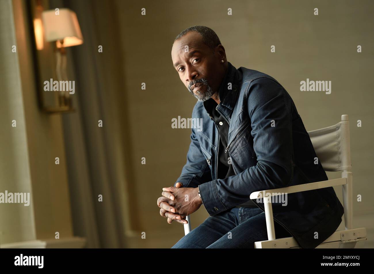 Don Cheadle, the star, director and co-screenwriter of the film "Miles ...