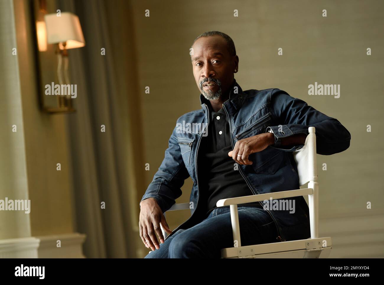 Don Cheadle, the star, director and co-screenwriter of the film "Miles ...