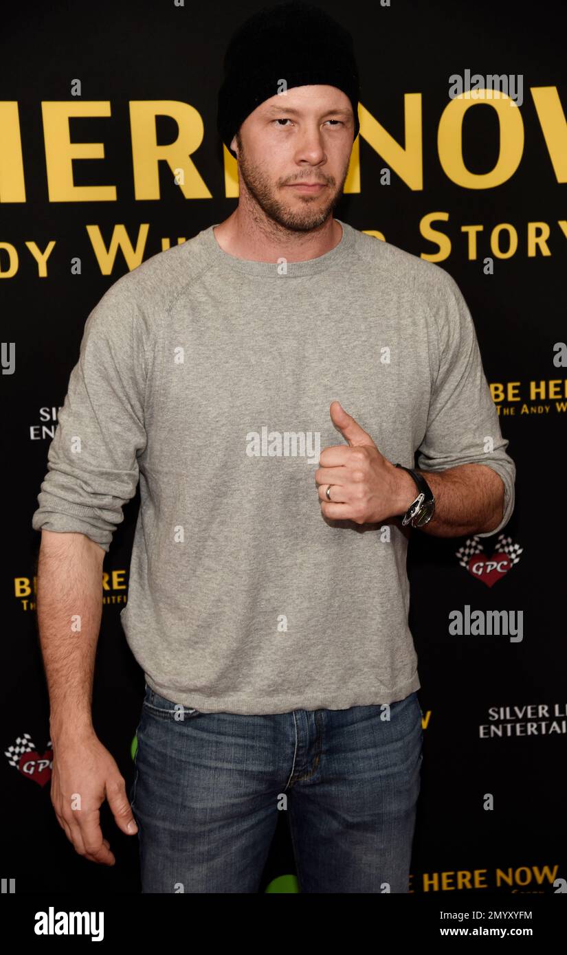 Actor Ike Barinholtz poses at the premiere of the film "Be Here Now ...