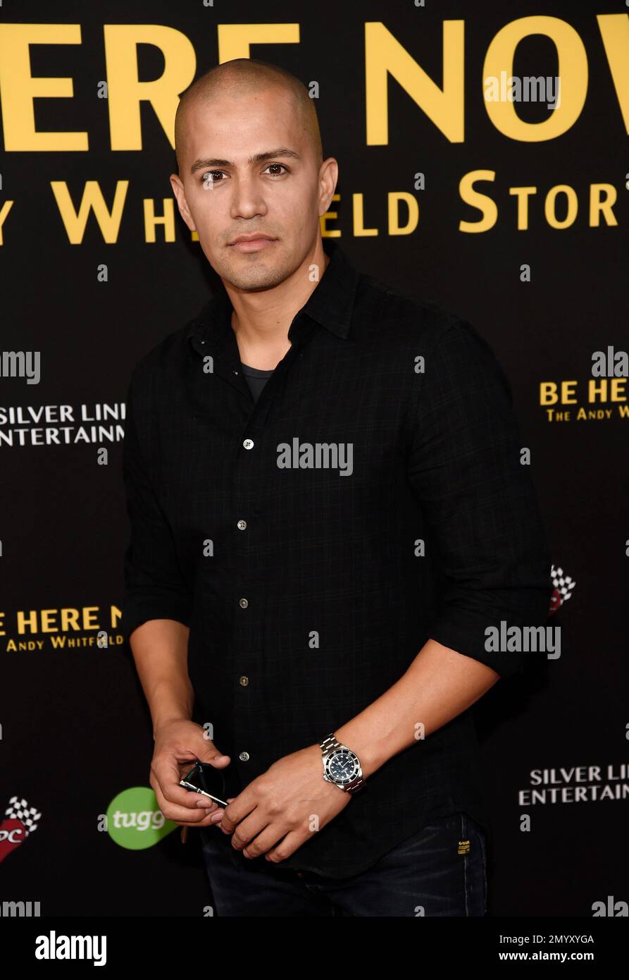 Actor Jay Hernandez poses at the premiere of the film "Be Here Now (The ...