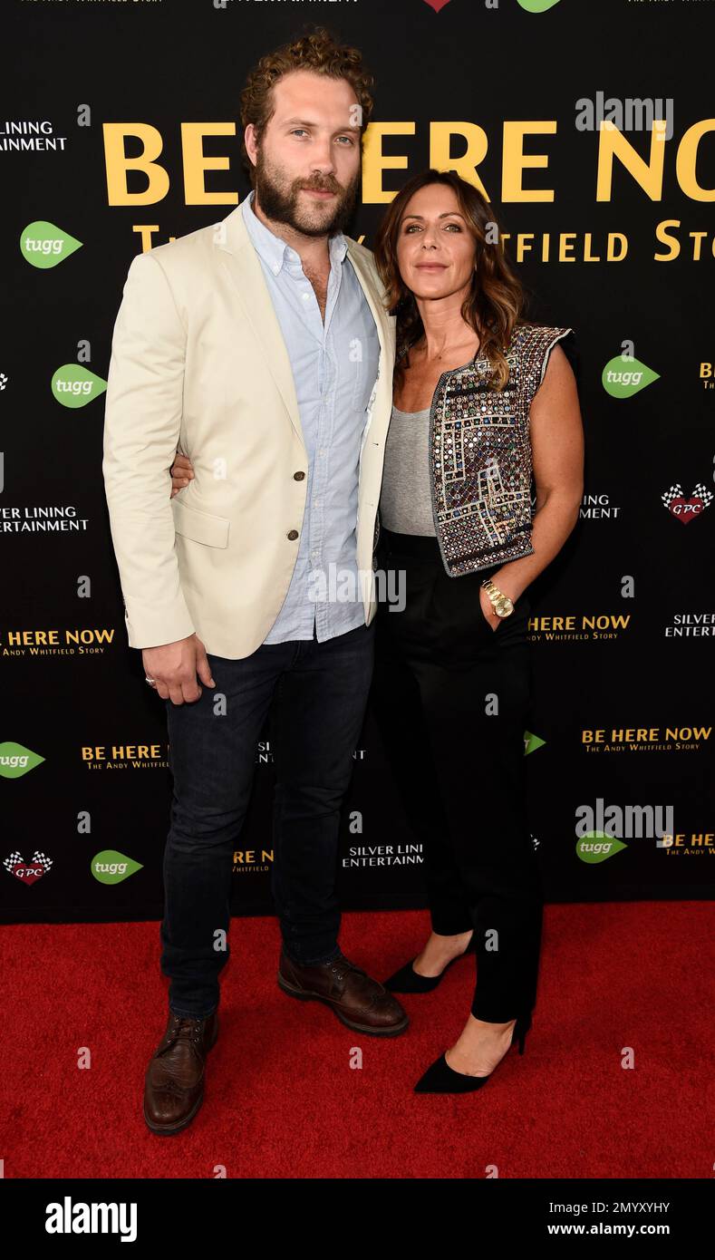 Actor Jai Courtney and Vashti Whitfield, widow of actor Andy Whitfield ...