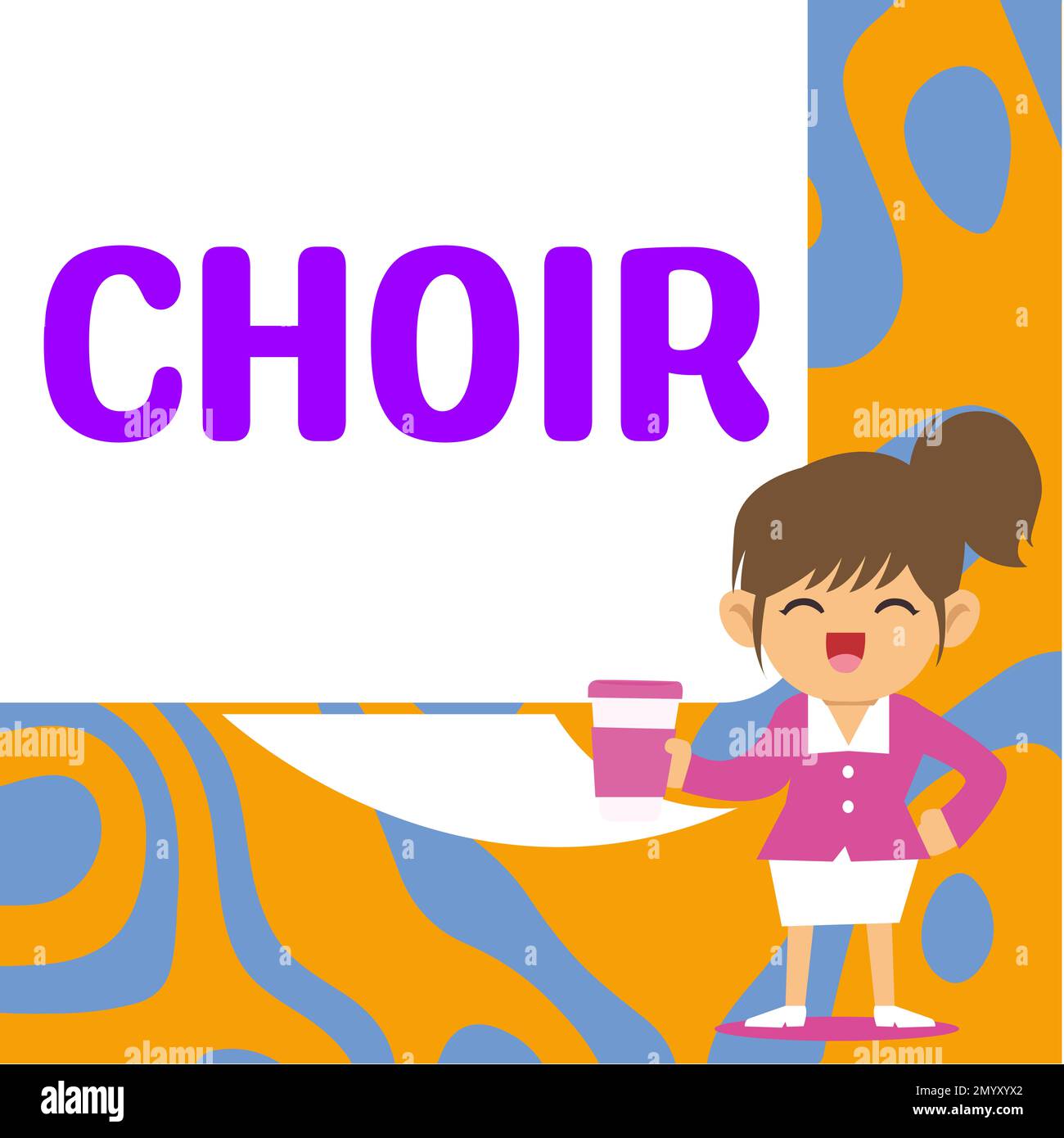 Hand writing sign Choir. Business idea a group organized to perform ...