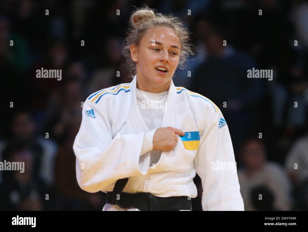 Daria Belodid of Ukraine during the Judo Paris Grand Slam 2023 on ...