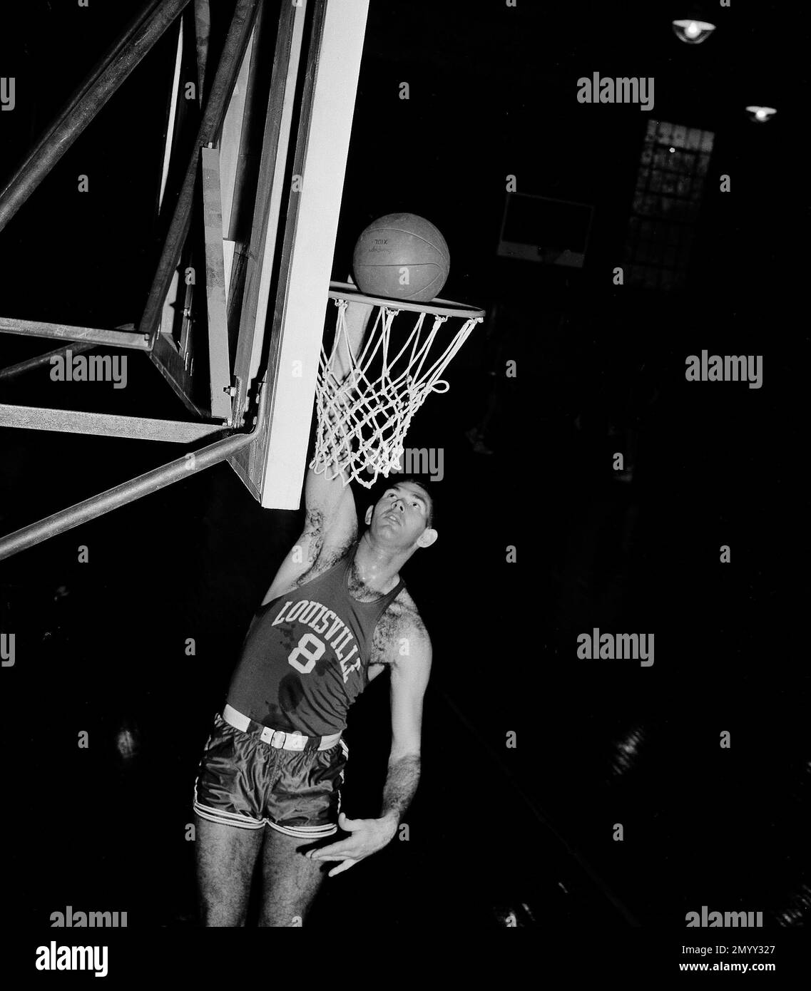 Charlie Tyra, outstanding point-getter for the University of Louisville ...