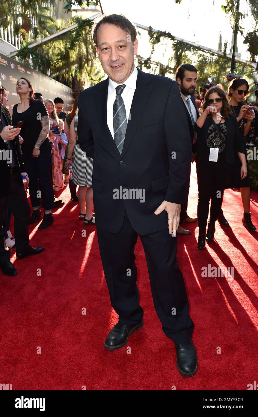 Sam Raimi arrives at the premiere of "The Jungle Book" at the El ...