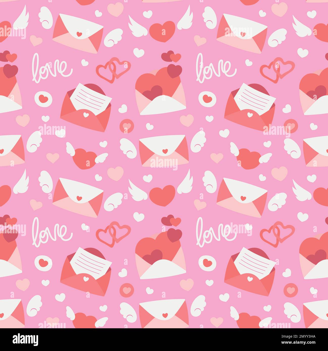 Colorful repetitive pattern background of love and relationship ...