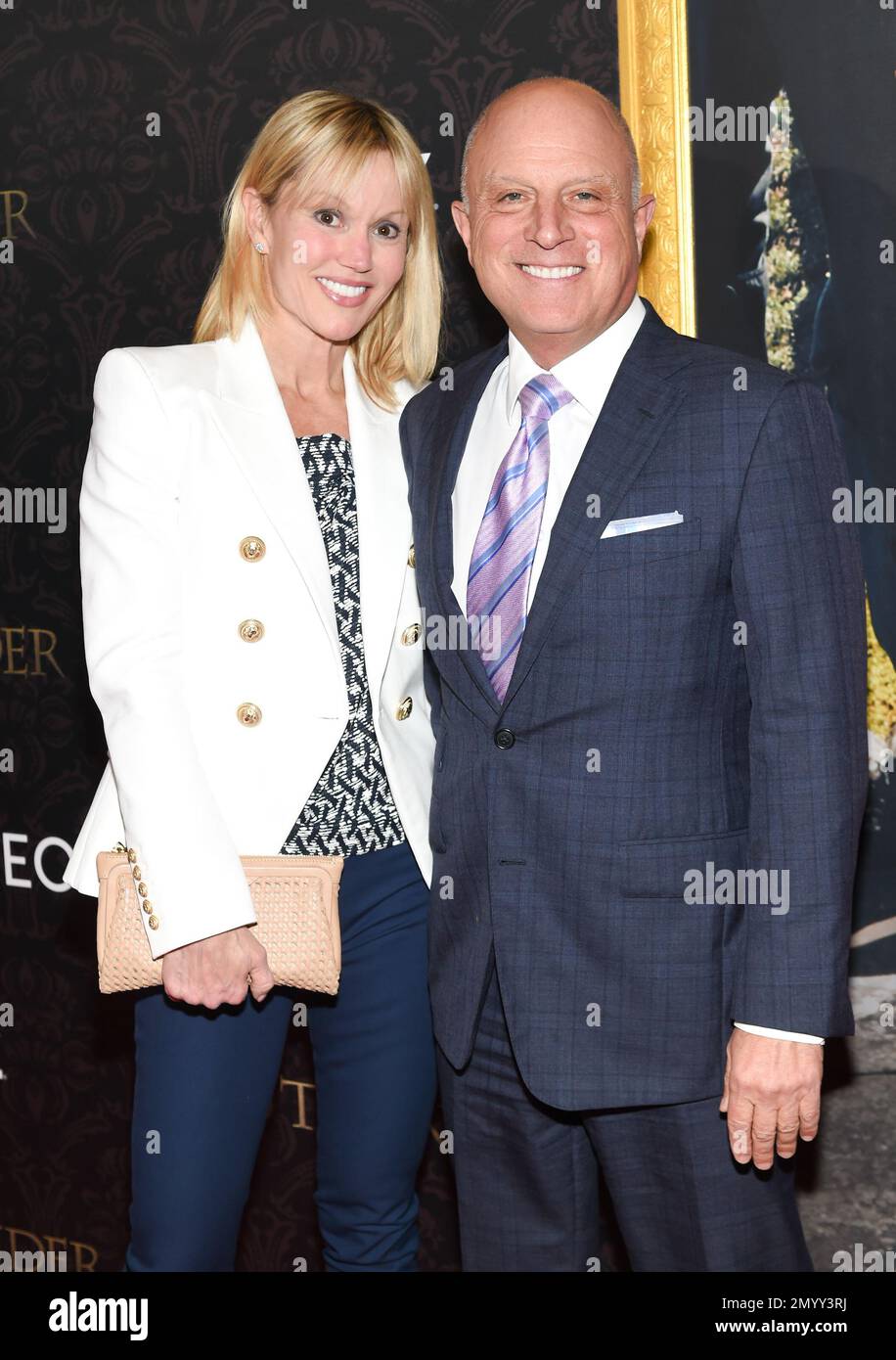 Starz CEO Chris Albrecht and wife attend the "Outlander" Book Two World ...