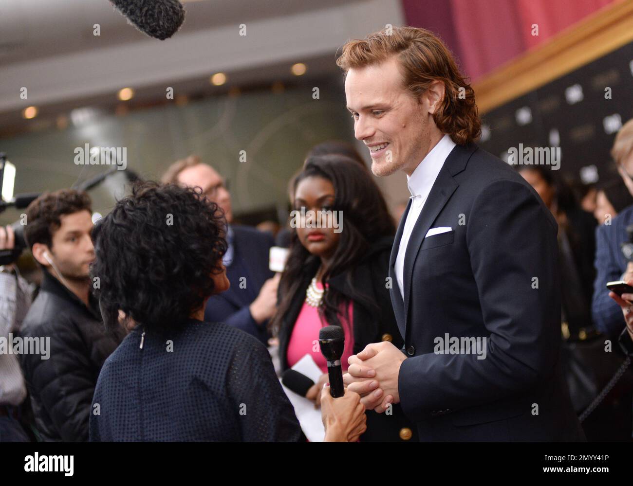 IMAGE DISTRIBUTED FOR STARZ ENTERTAINMENT - Actor Sam Heughan attends ...
